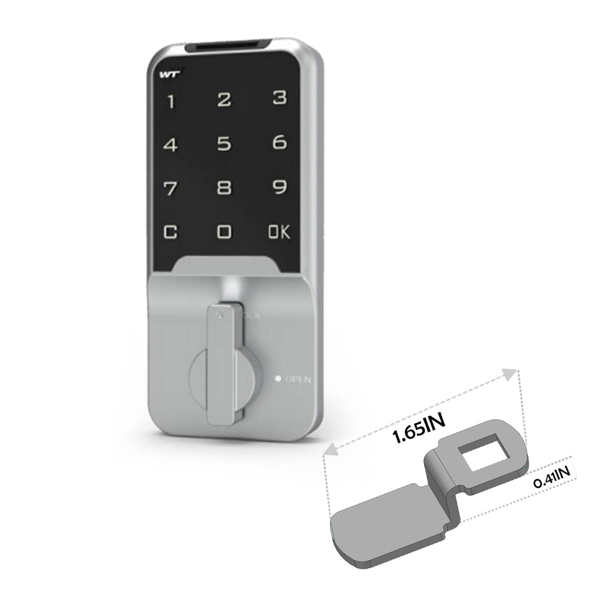 Electronic Number Lock，Bended Latch Length 1.65 Inches – Wasai